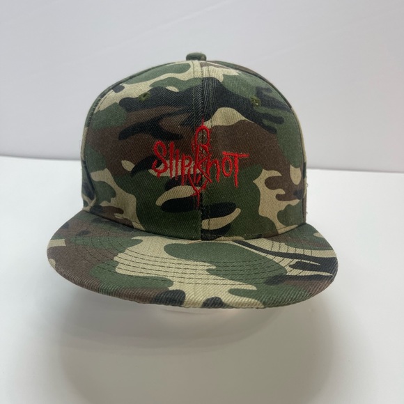 Accessories | Slipknot Embroidered Graphic Black Adjustable Snapback ...